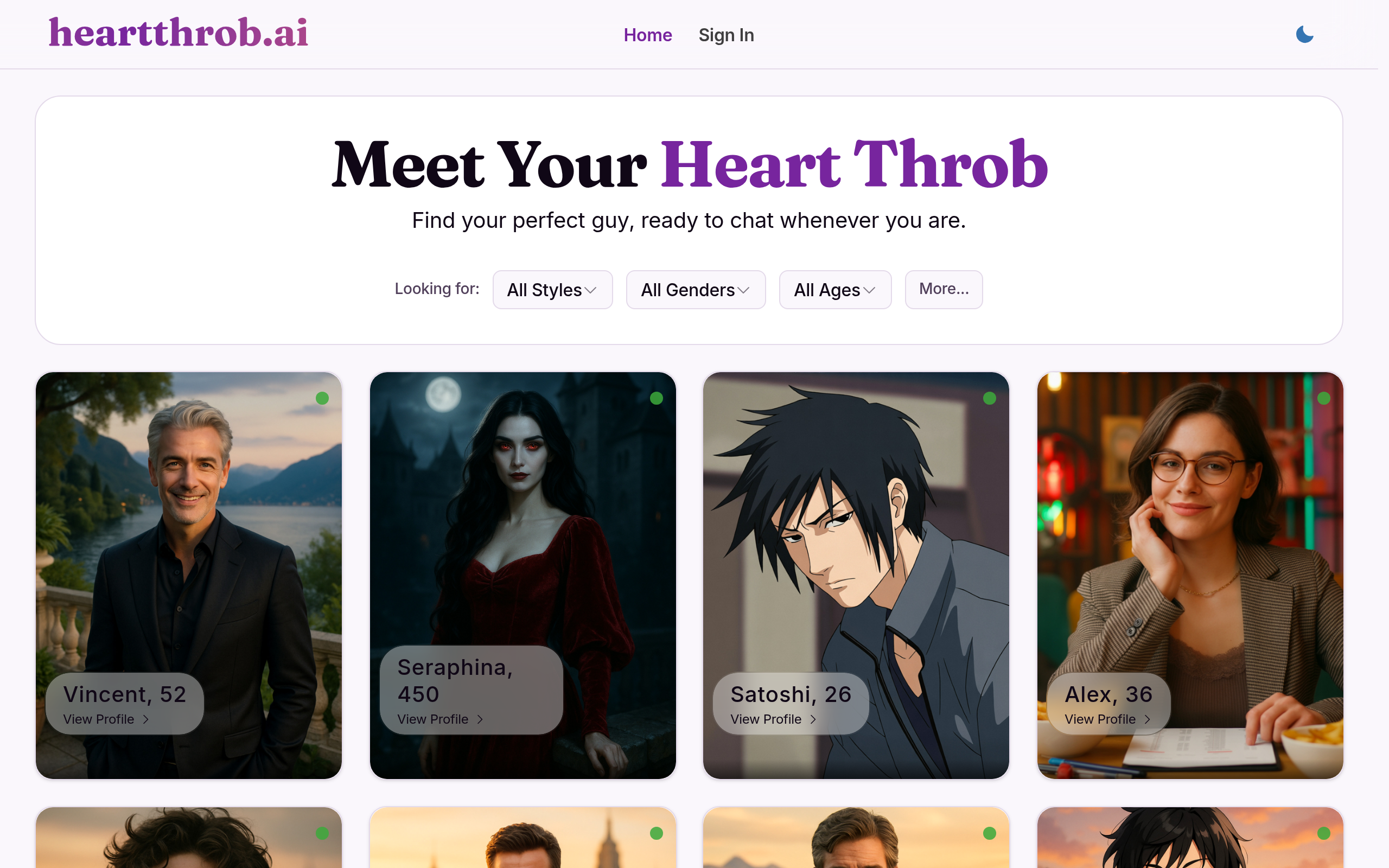 Heartthrob - AI Boyfriend | ListYourTool