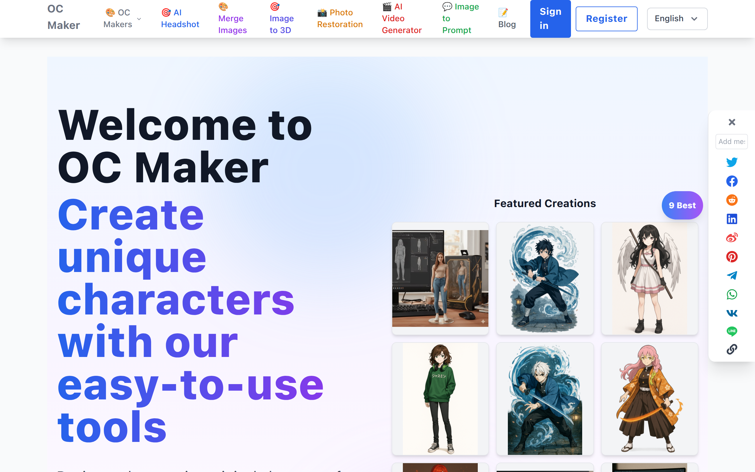oc maker - AI Avatar Generator | ListYourTool